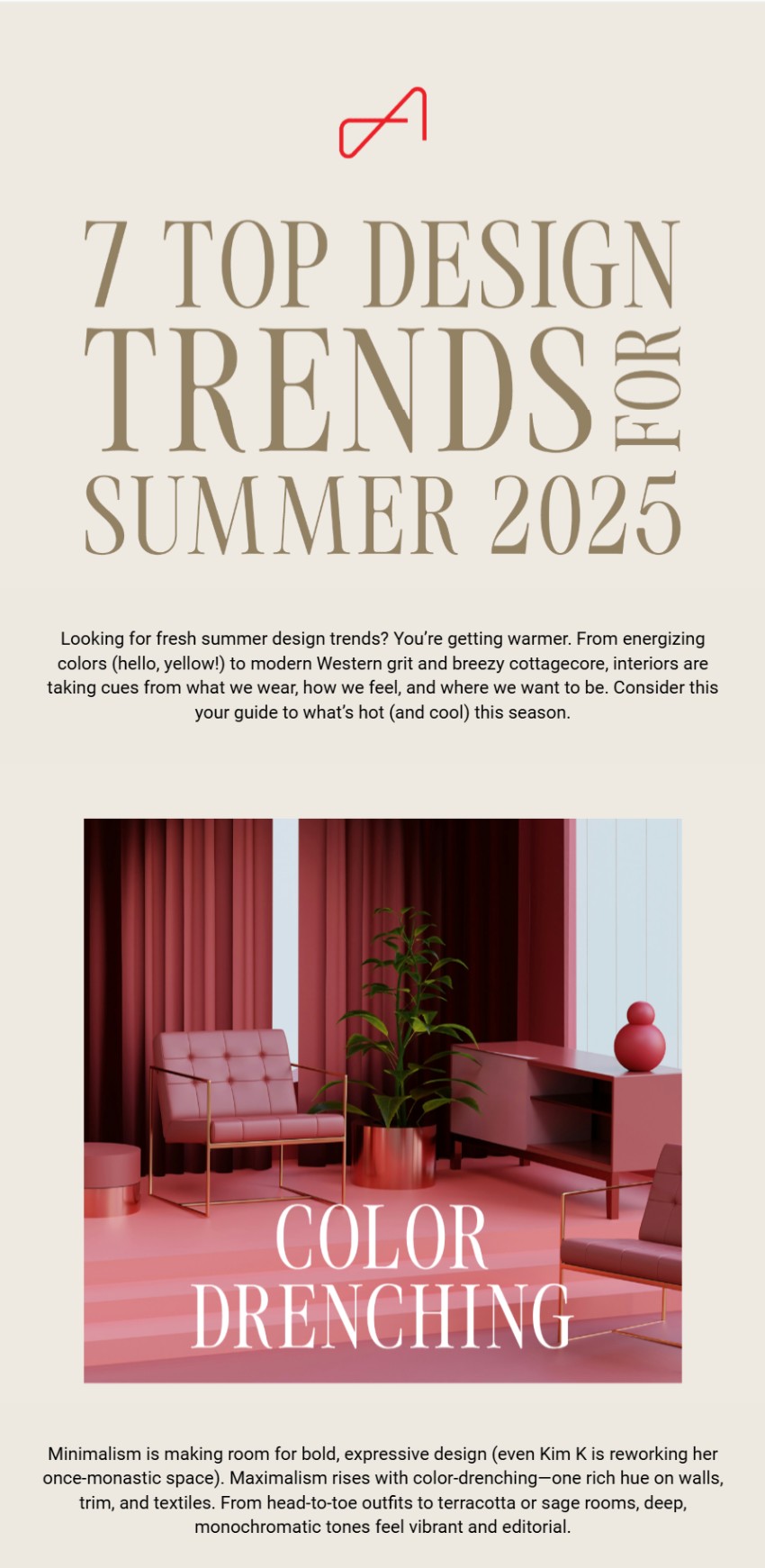 7 Top Design Trends for Summer 2025 - Helene Barkin