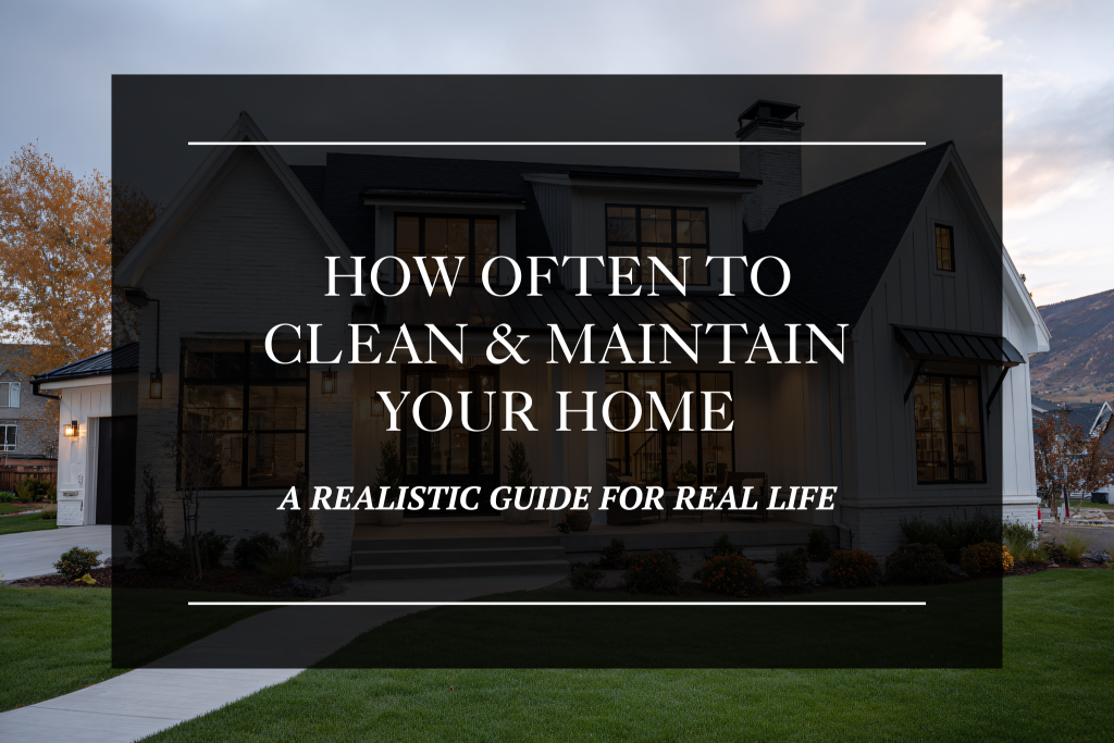 How Often to Clean & Maintain Your Home: A Simple, Realistic System ...